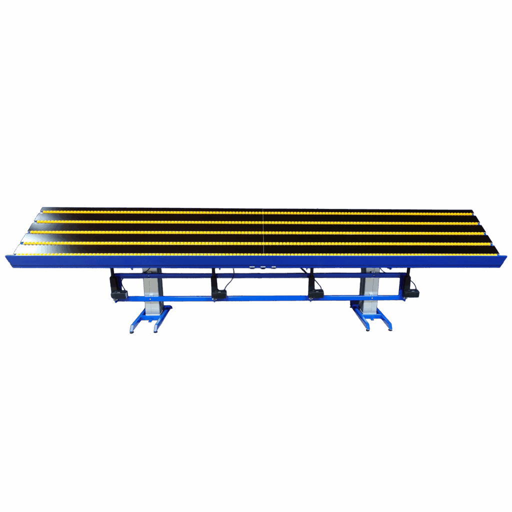 Height adjustable table with tilt function - 4000x750mm - Erg-O-Lift ...